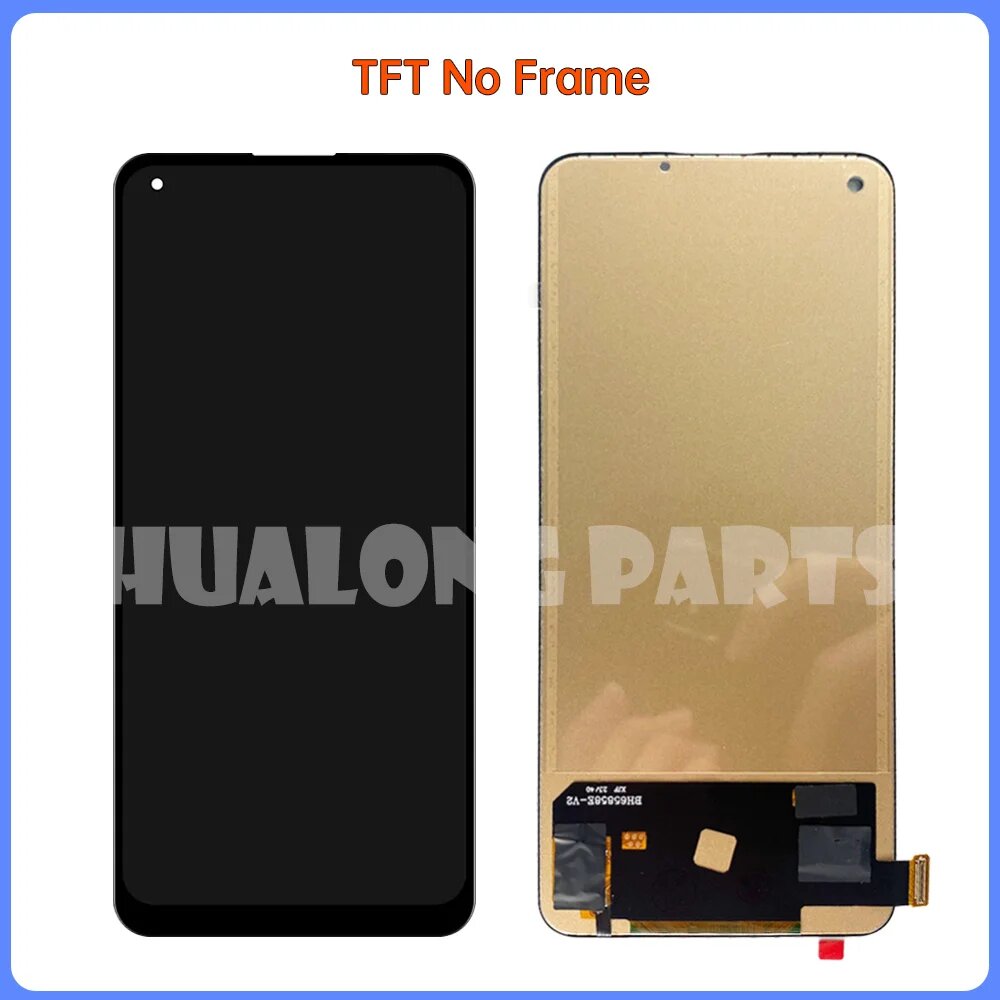 6,43 "OLED/TFT для Realme GT Neo2T ЖК-дисплей, дигитайзер сенсорного экрана в сборе, TFT No Frame