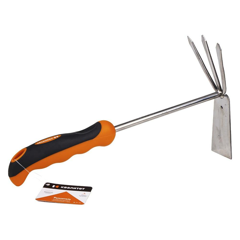 Рыхлитель-тяпка Квалитет комбинированный нержавеющая сталь 3 зуба и мотыга РК-3М