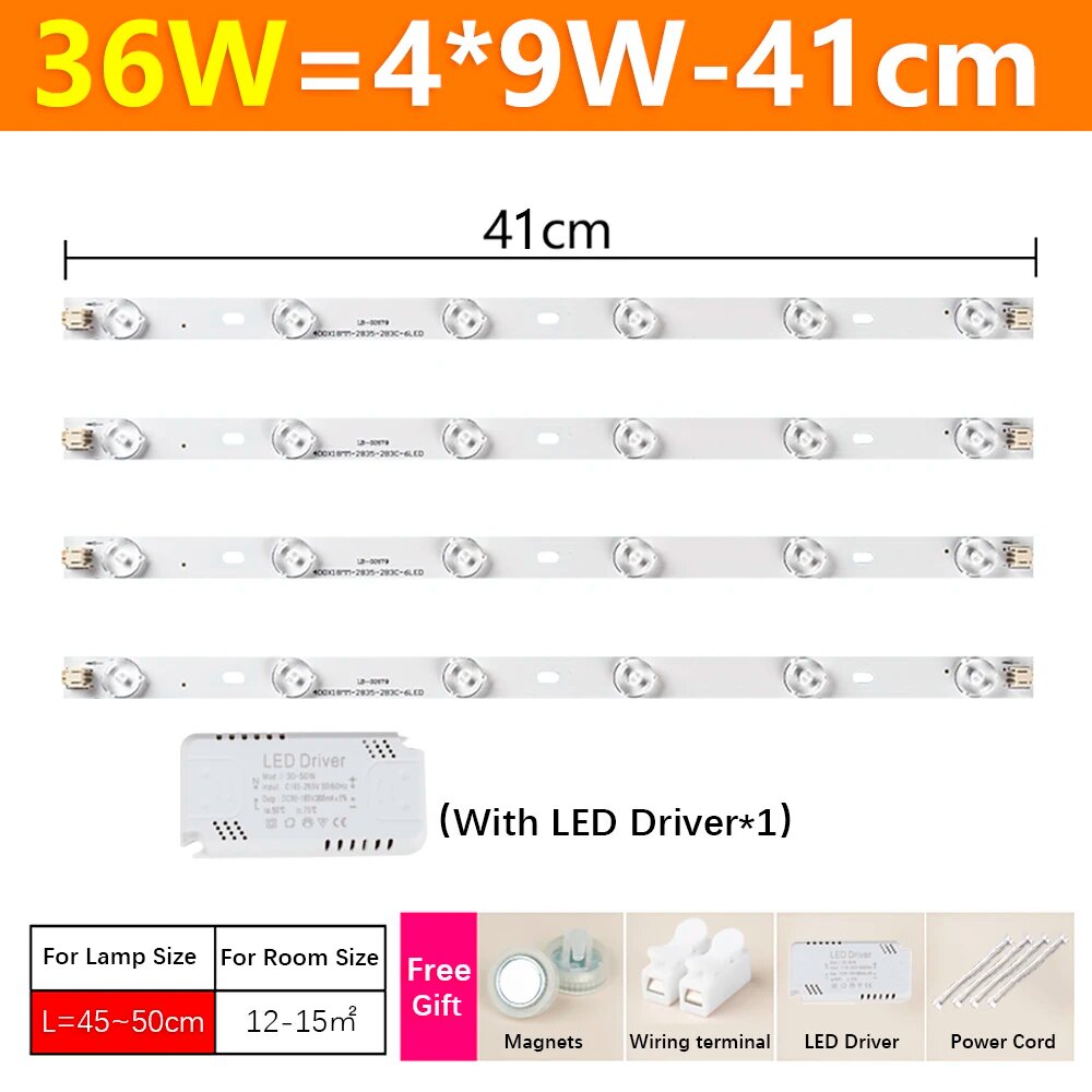Светодиодный модуль 41 см, 36W, Warm White