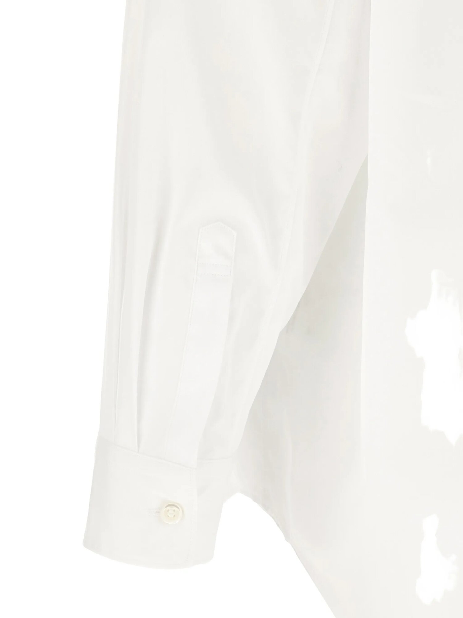 Рубашка COMME des GARCONS Geometric cut-out shirt, размер M, бежевый/белый — фото 1