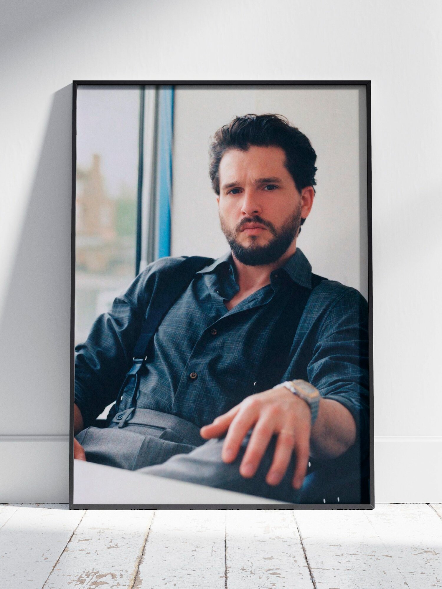 Плакат на стену для интерьера Кит Харингтон (Kit Harington 10) - Постер по актеру фильма, кино, сериала формата A4 (21x30 см)