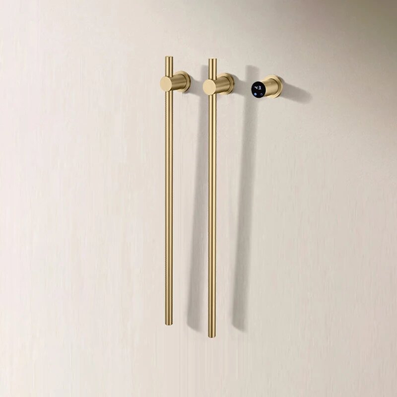 Электрический полотенцесушитель Oeny Brushed Gold-2 Rod, 220В