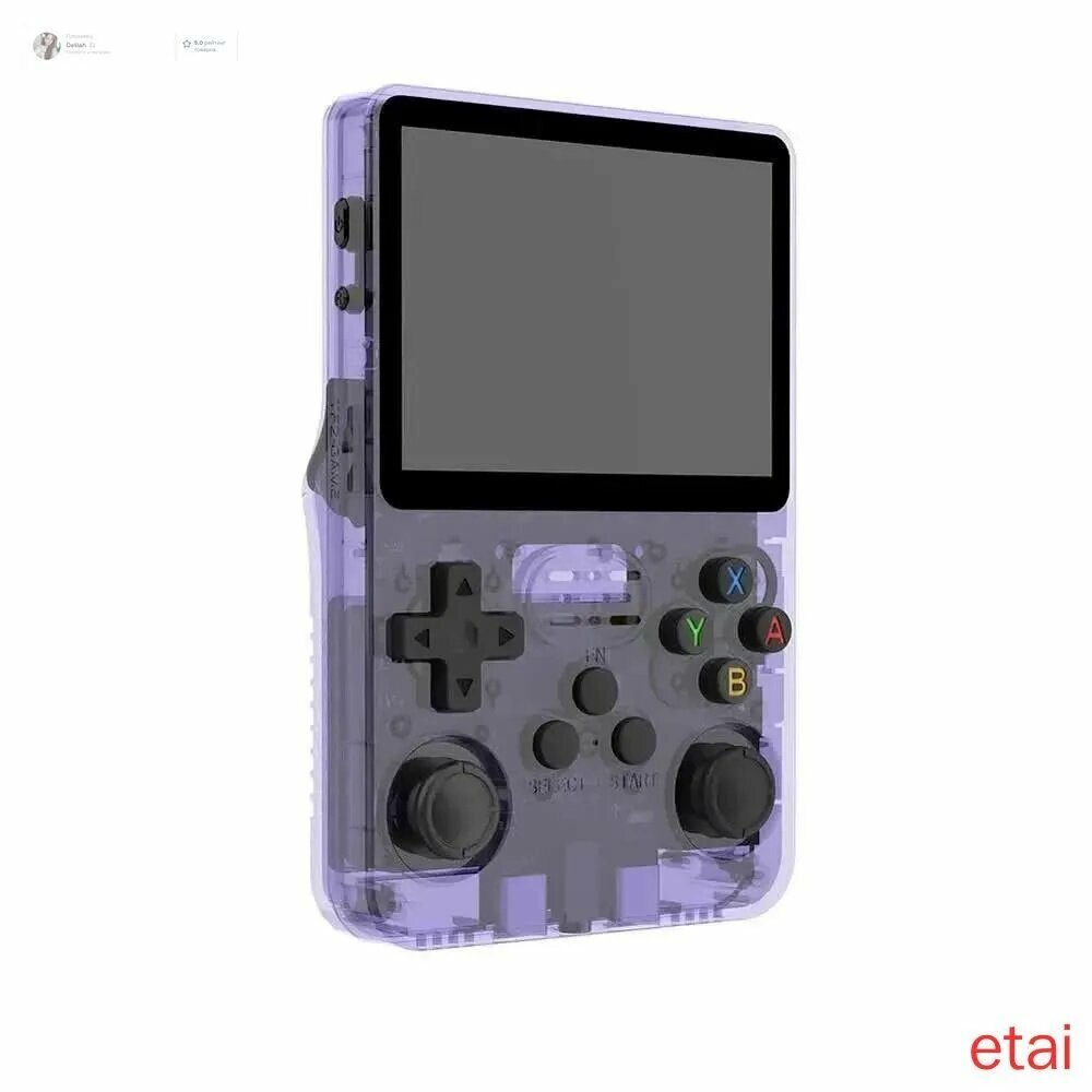 Портативная игровая консоль R36S / Ретро консоль 64ГБ, фиолетовый