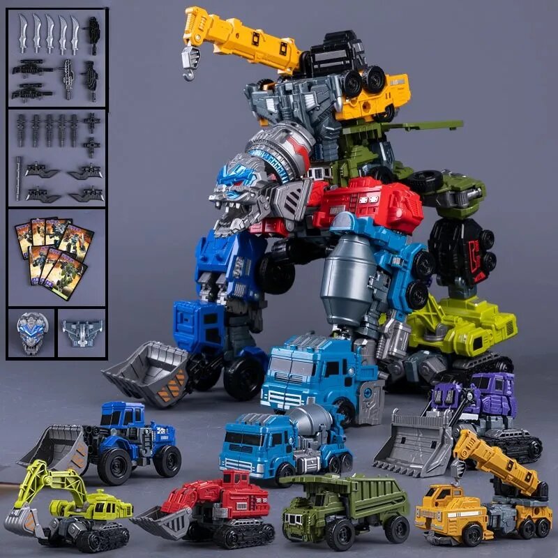 Высота 40 см, Игрушка devastator робот трансформер набор, 7 в 1 / подарок для мальчика