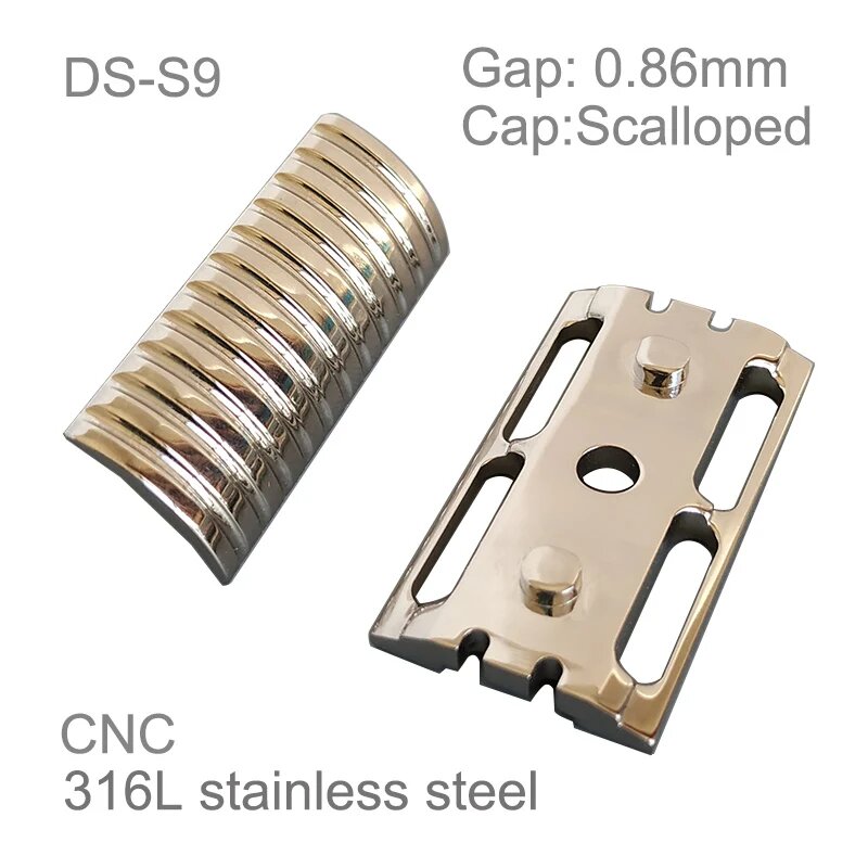 Безопасная бритвенная головка DS-S9, Scalloped 316L