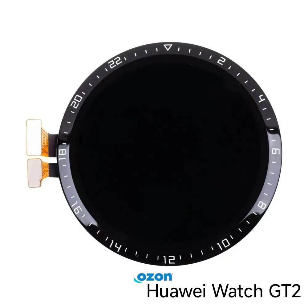 Дисплей для Huawei Watch GT2 (46 мм) в сборе с тачскрином <черный> OEM