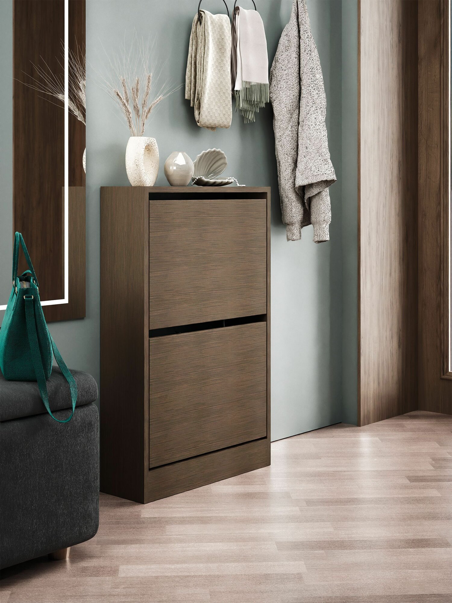 Техно Стиль Обувница, ЛДСП, 51.8х16.6х82 см