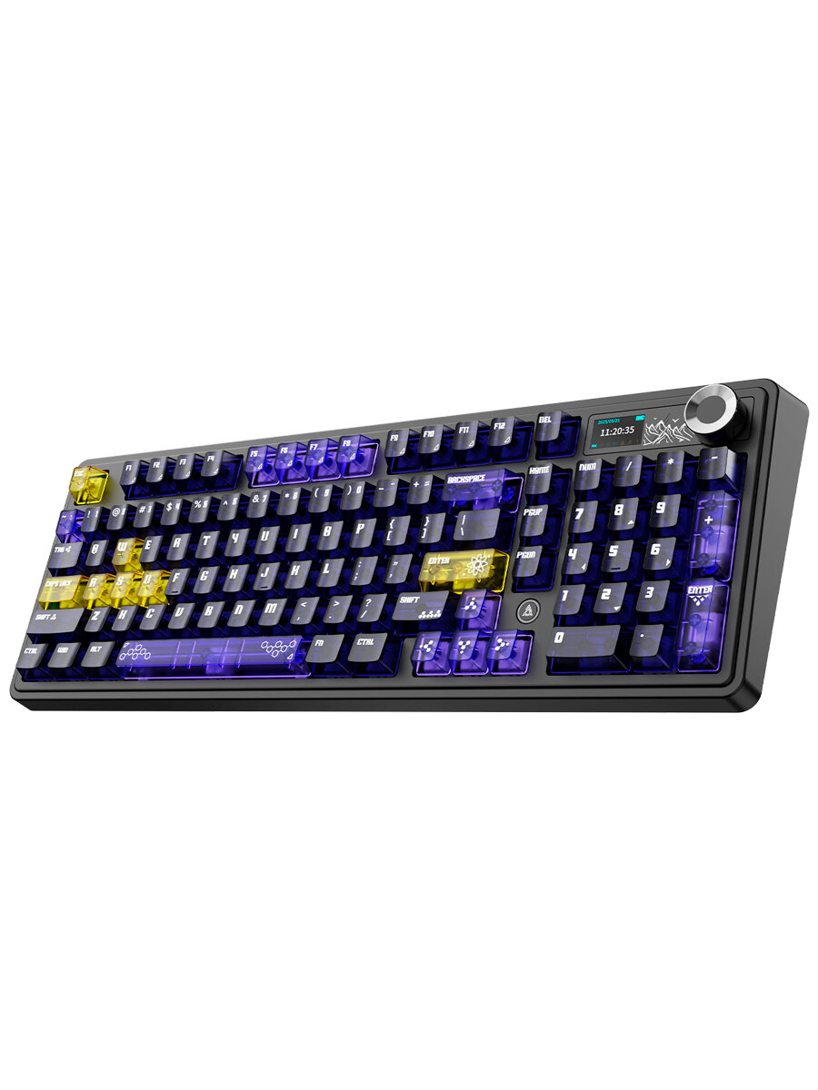 Механическая беспроводная клавиатура AK980 V2 PRO с RGB подсветкой, TFT-экран, Lichee Switch