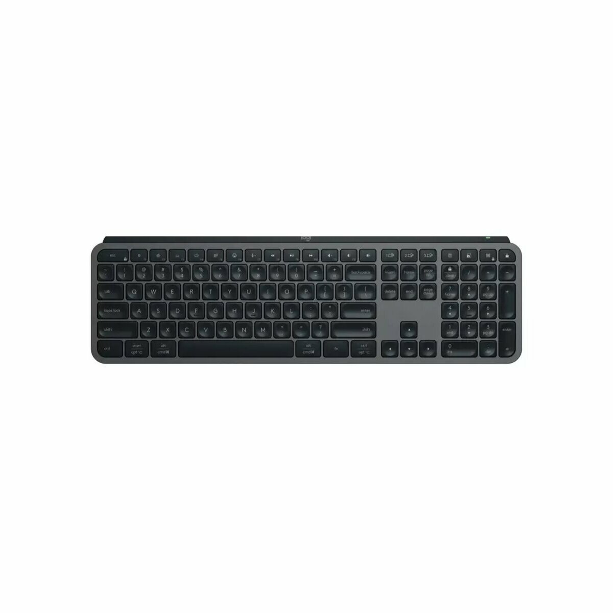 Клавиатура беспроводная MX Keys S графитовый/черный USB