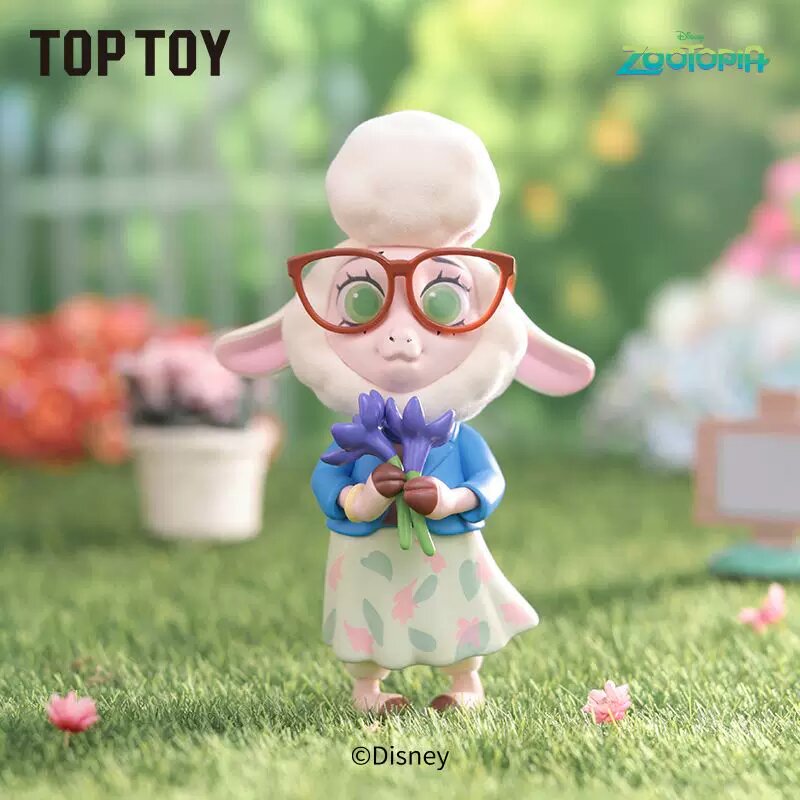 Оригинальная фигурка TOPTOY Zootopia: Офицер Леопард Джуди, серия Floral World, в слепой коробке, для декора и в