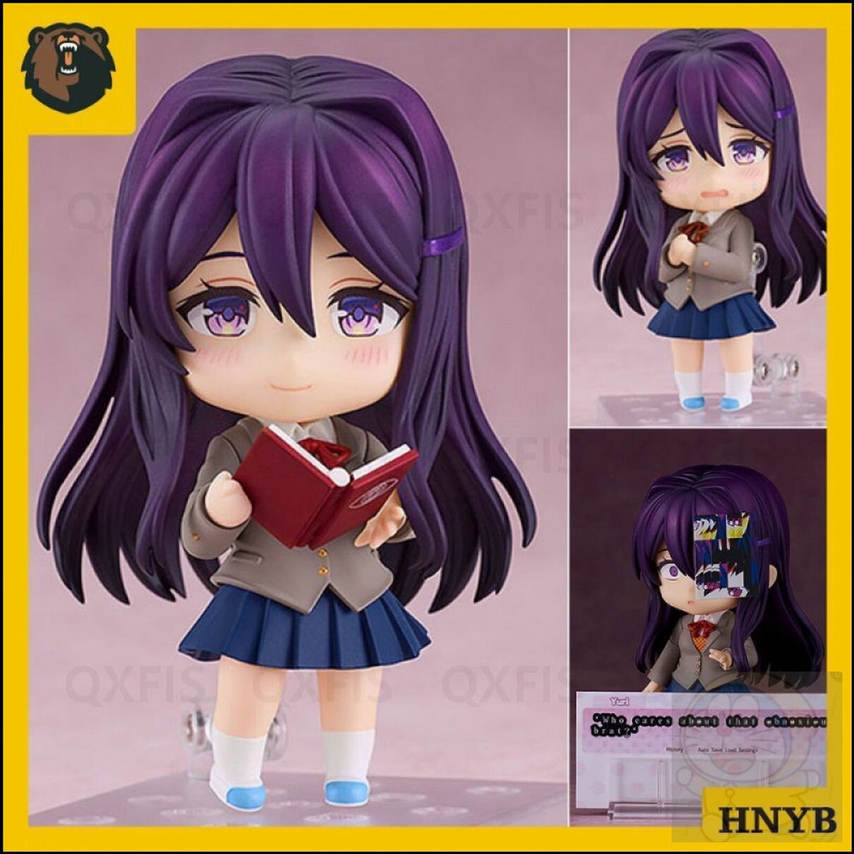 Фигурка Доки Доки Литературный Клуб Юри / Doki Doki Literature Club Yuri Нендороид Подарки для болельщиков (10 см) 2283(Юри)
