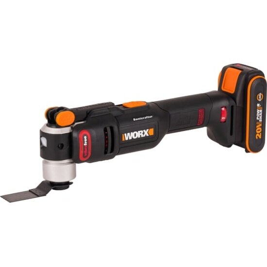 Реноватор аккумуляторный бесщеточный Worx WX698, 20В, 2Ач х1, ЗУ 2А, кейс