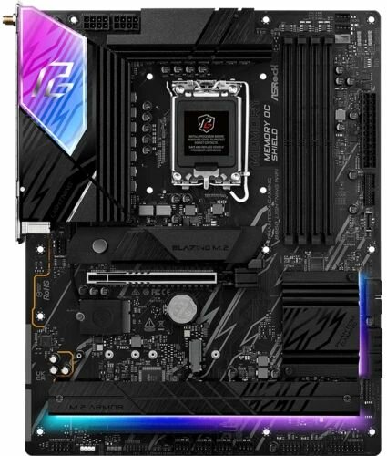 Материнская плата ASRock Phantom Gaming B860 Lightning WiFi - LGA 1851, Intel B860, 4xDDR5-5600 МГц, 1xPCI-Ex16, 4xM.2, ATX