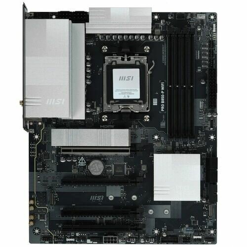 Материнская плата MSI PRO B850-P WIFI - AM5, AMD B850, 4xDDR5-5600 МГц, 1xPCI-Ex16, 3xM.2, ATX