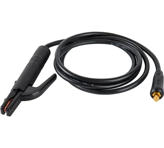Кабель сварочный 3 м, DX50, 25кв мм, электродержатель "Elitech"