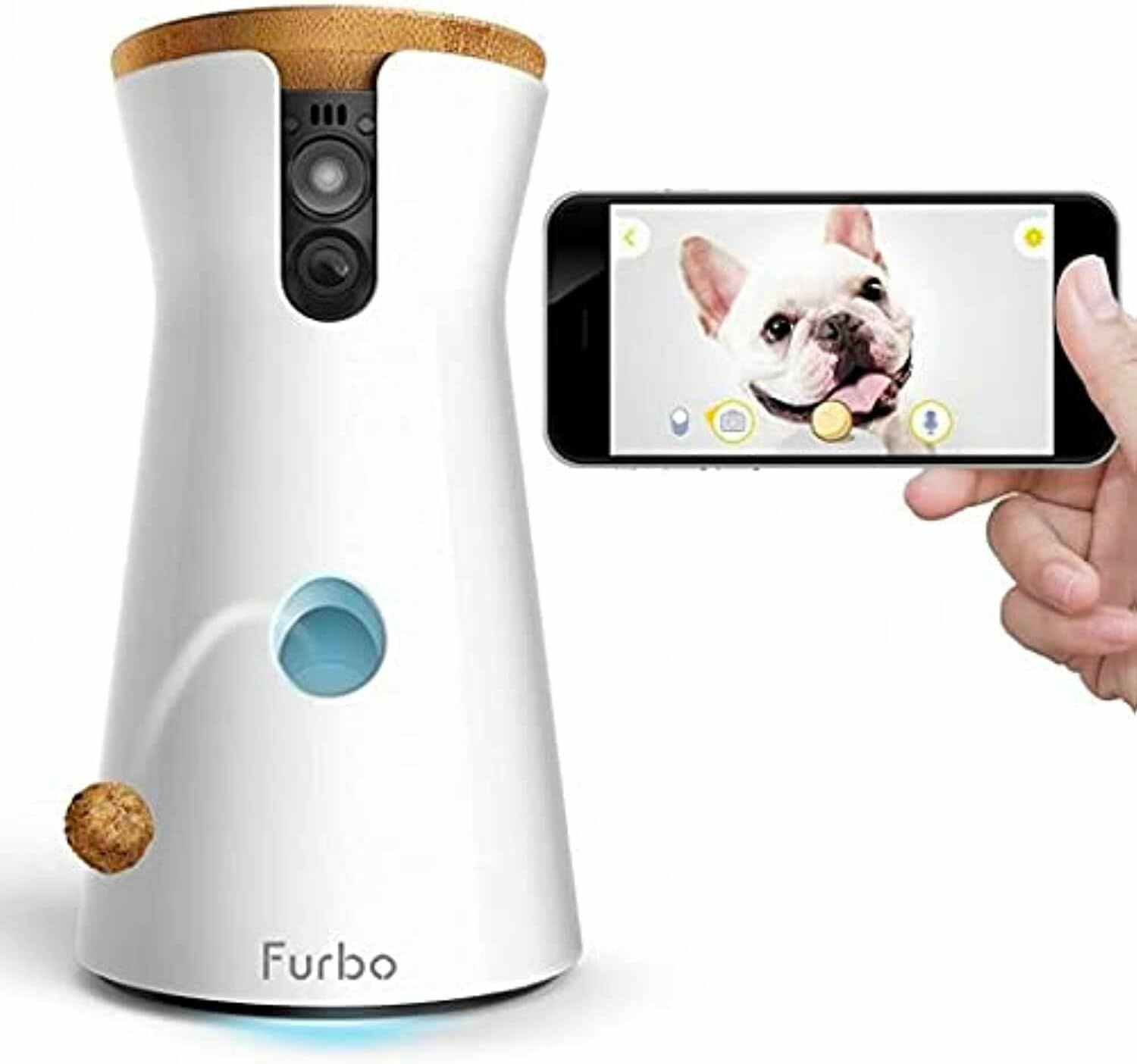 Furbo Dog Camera: Камера для домашних животных с поддержкой Wi-Fi и возможностью подачи лакомств, обеспечивающая двустороннюю голосовую связь, разработана специально для собак.
