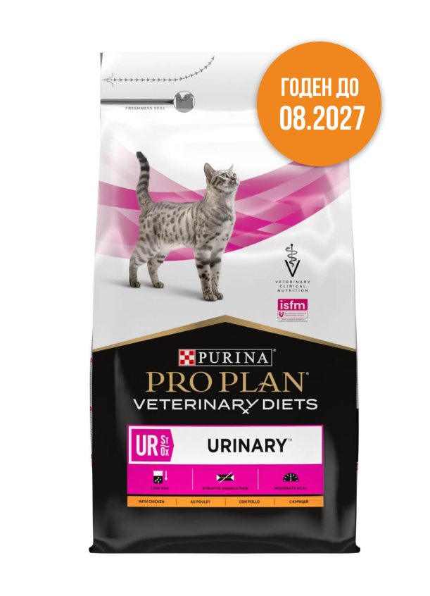 Pro Plan Сухой корм Urinary для кошек при болезнях мочевыводящих путей с курицей, UR ST/OX, 5кг