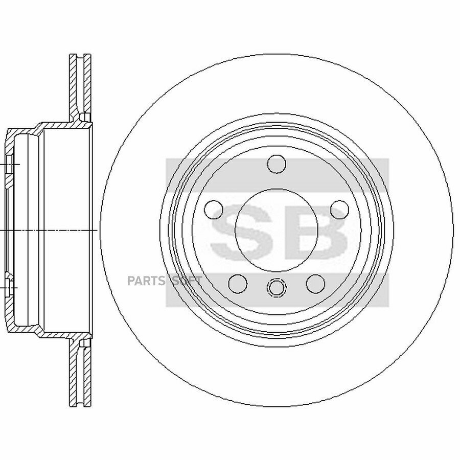SANGSIN BRAKE SD5223 Диск тормозной