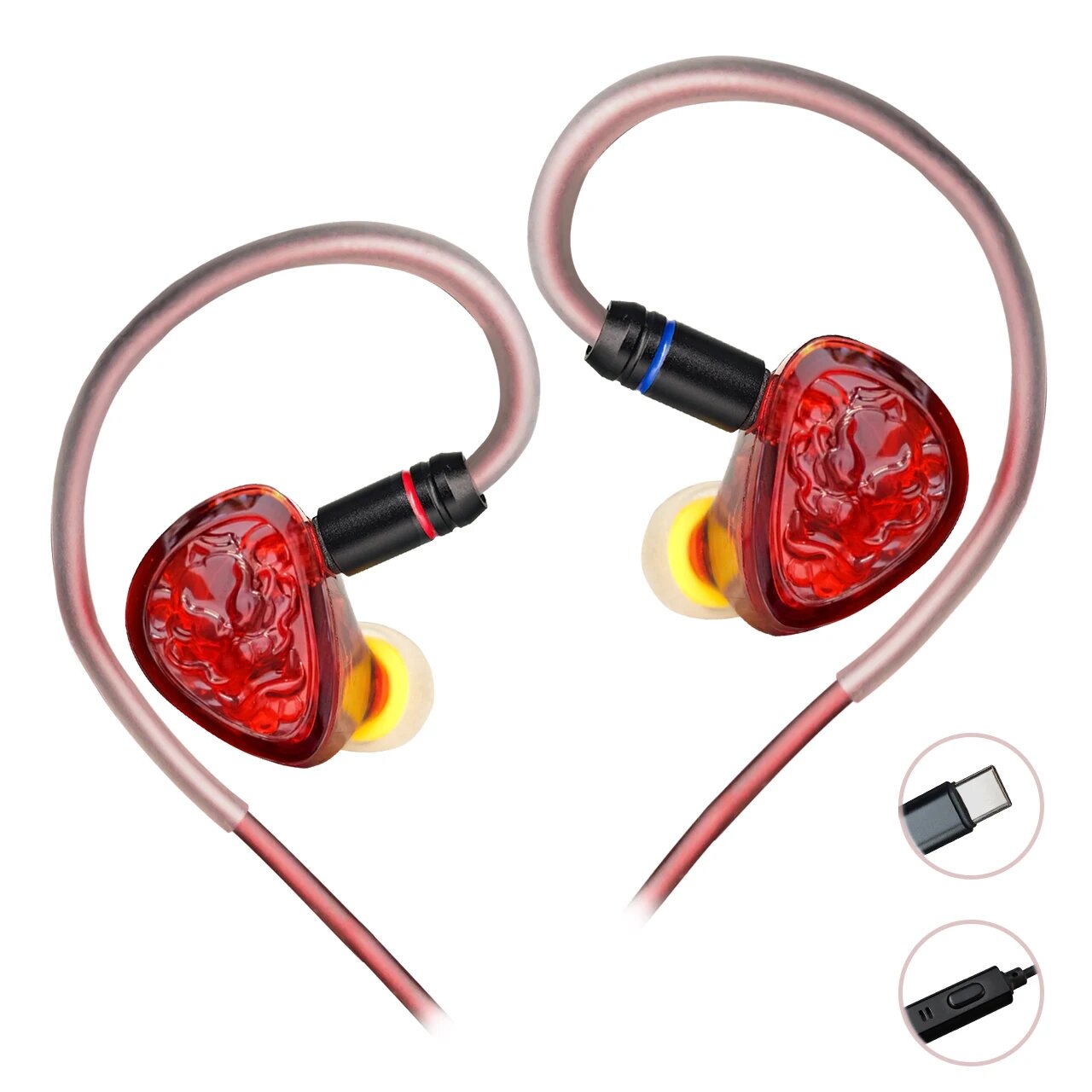 TANGZU WANER 2 Red Lion Bass Edition наушники TypeC with Mic