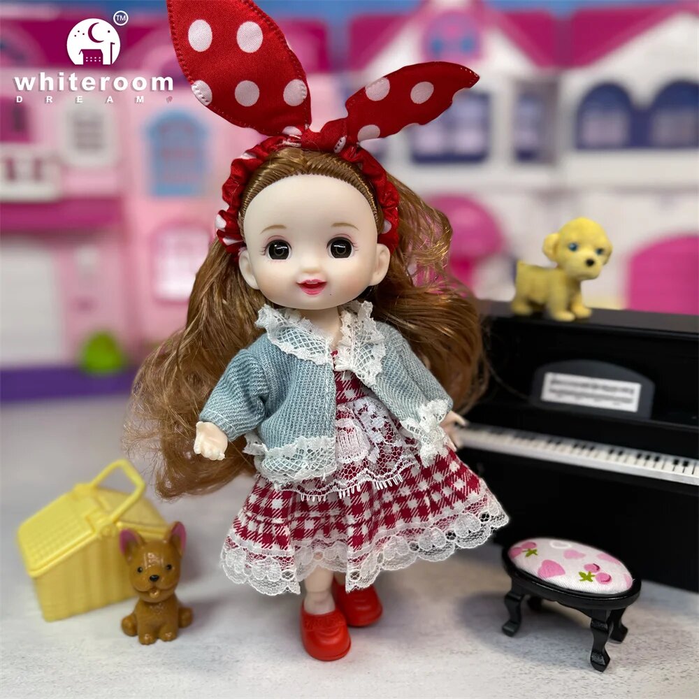 Whiteroom 1/12 кукла 13 шарниров 16 см Розовый, BABY024
