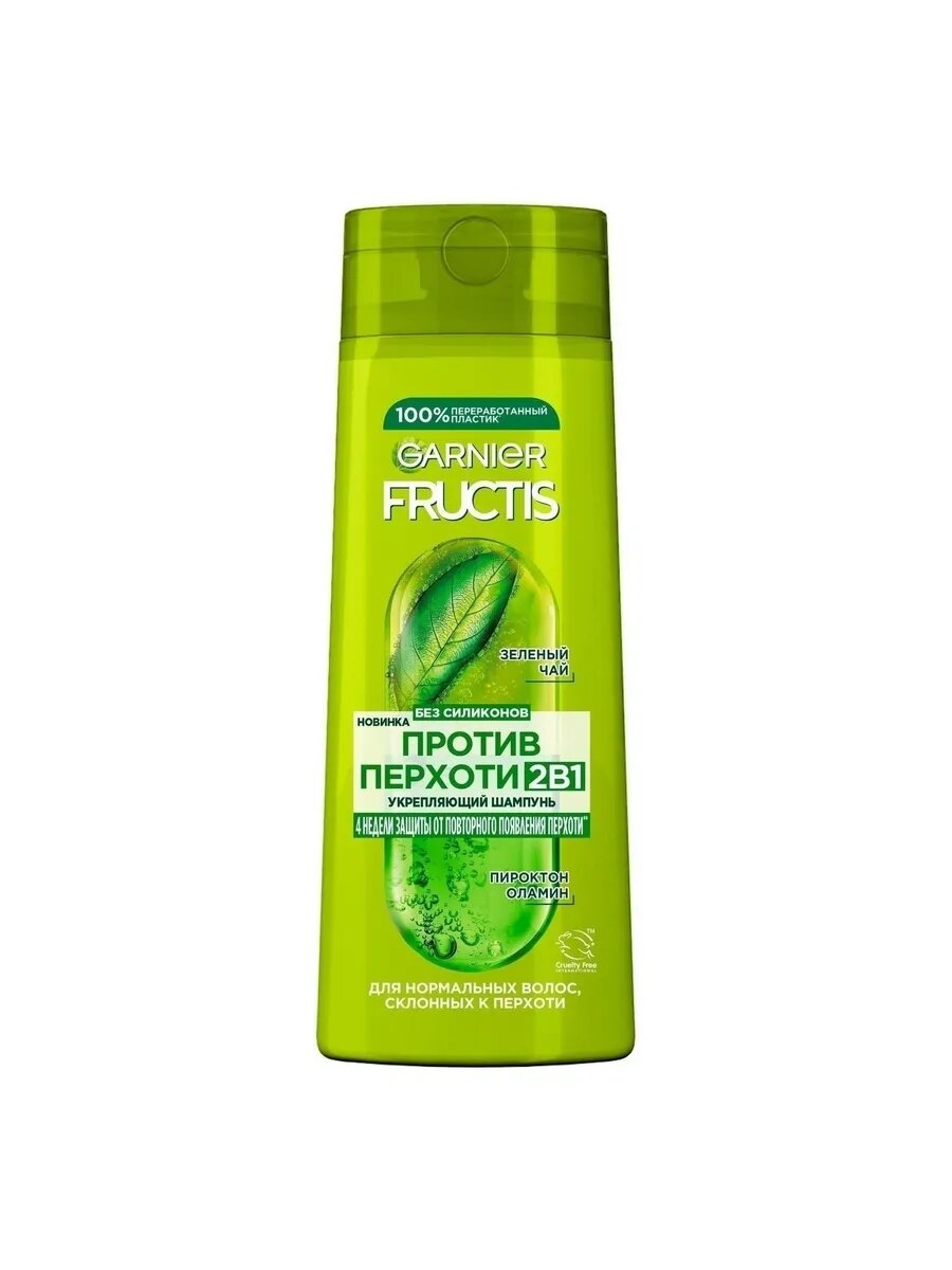 Шампунь Garnier Fructis Зеленый чай 2 в 1 против перхоти для