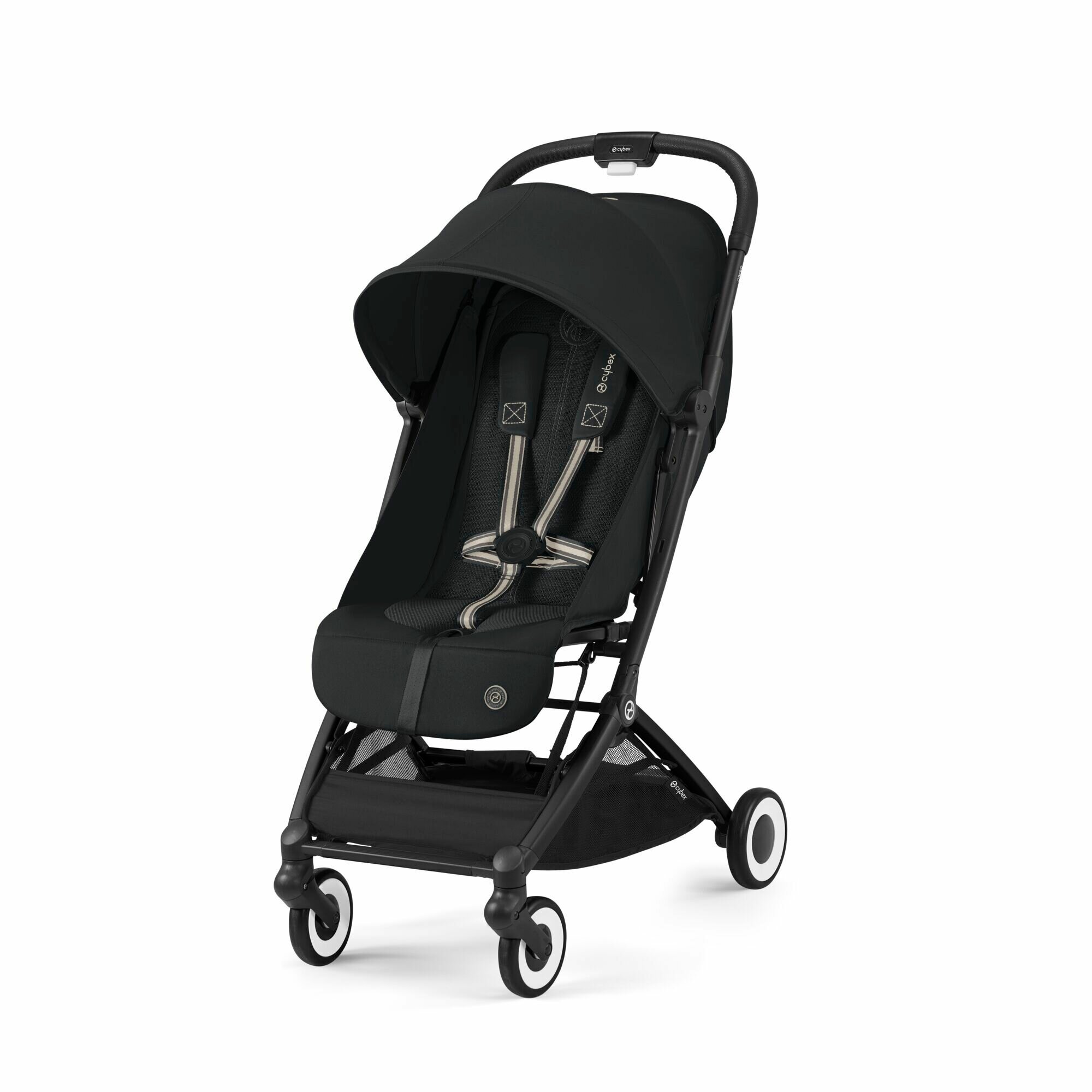 Cybex компактная прогулочная коляска Orfeo (Magic Black с дождевиком и бампером)