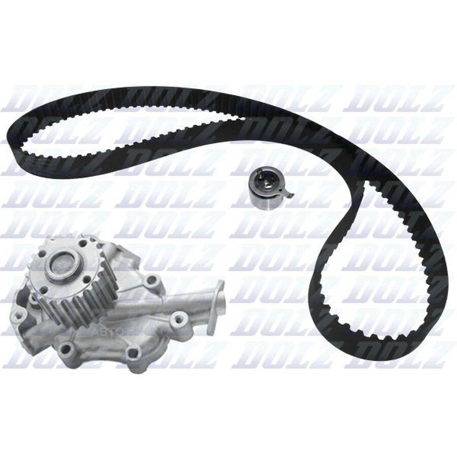 Комплект ГРМ (ремень + ролики + помпа) DOLZ KD138 DAEWOO Matiz 0.8 98-