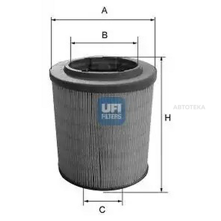 Фильтр воздушный CITROEN JUMPER/FIAT DUCATO/PEUGEOT BOXER 2.2D-3.0D UFI 2762800