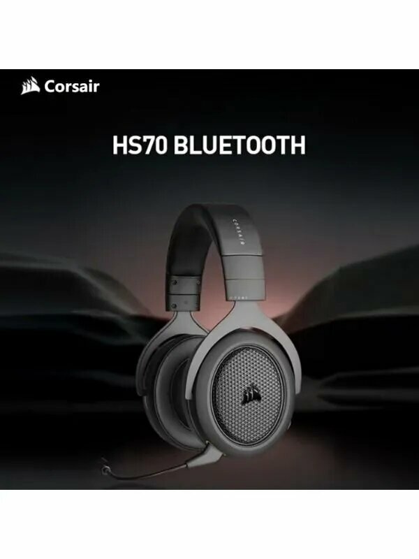 Corsair Наушники с микрофоном, Bluetooth, 3.5 мм, черный