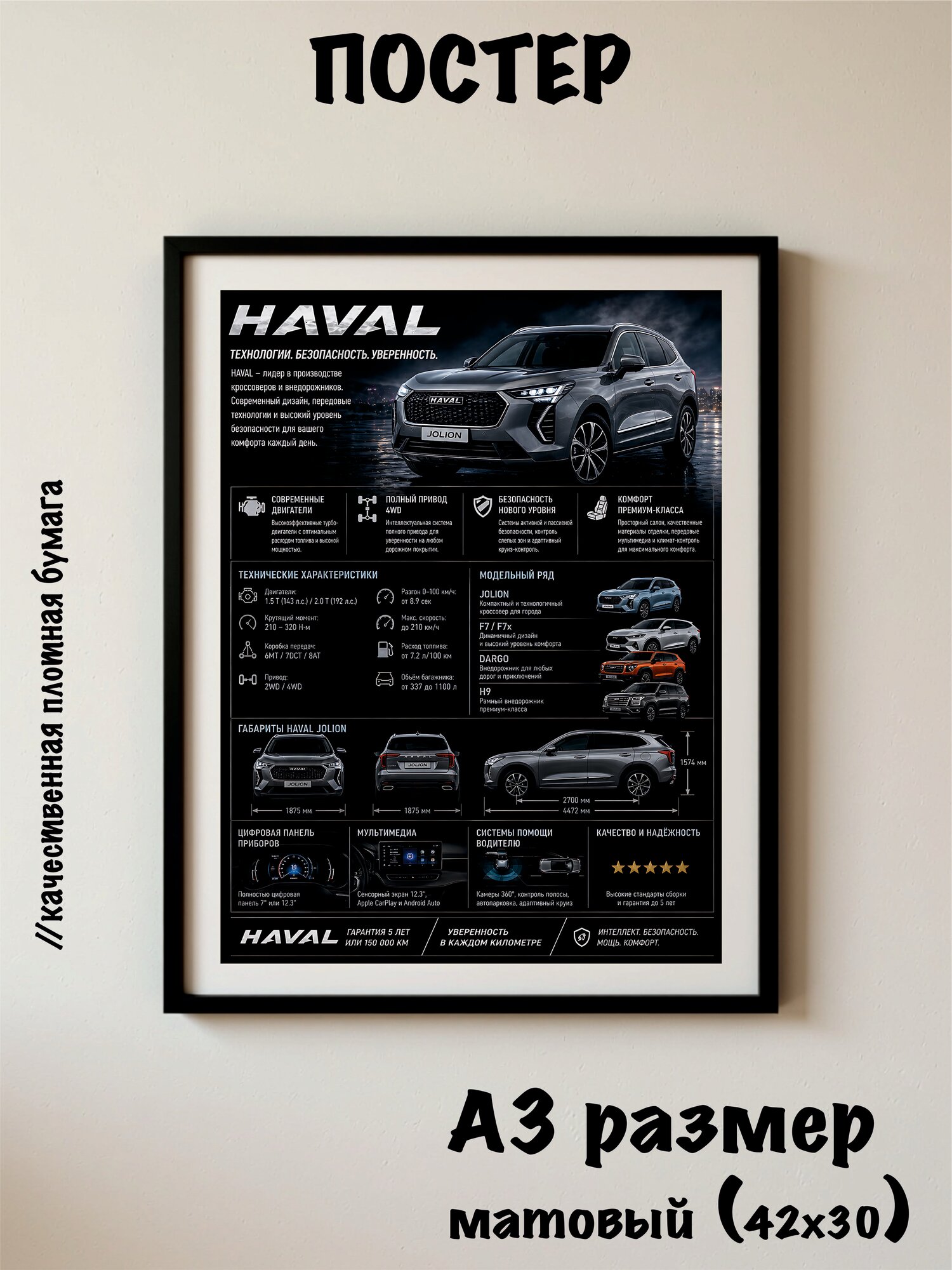 Постер А3. Haval