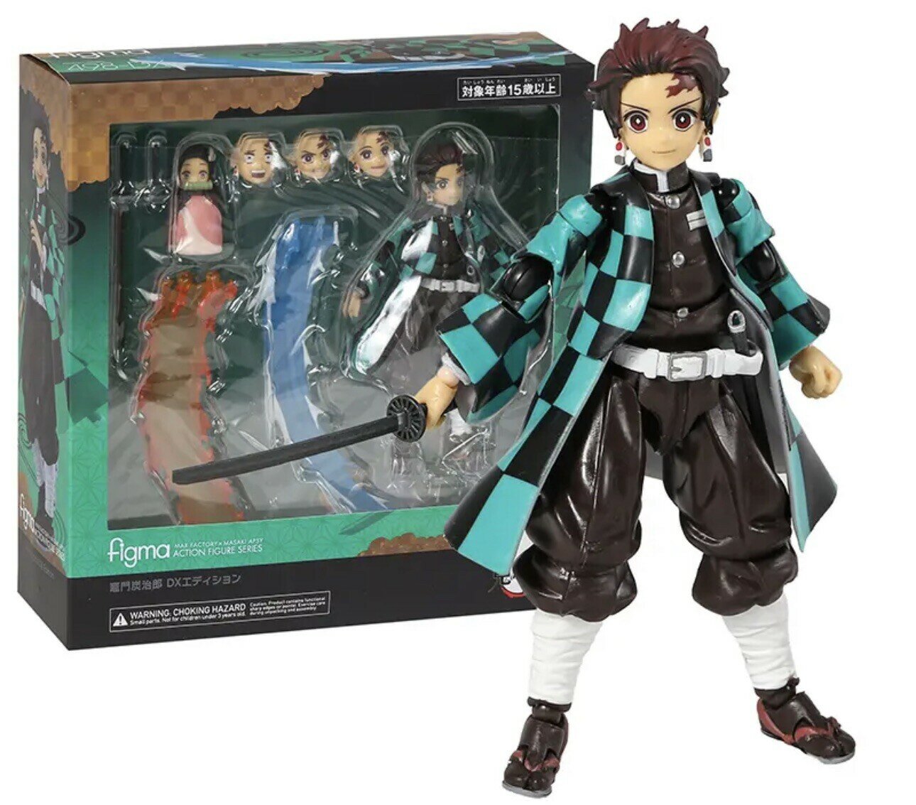 Фигурка Клинок рассекающий демонов Камадо Танджиро / Demon Slayer Tanjiro Kamado figma 498 (14см)