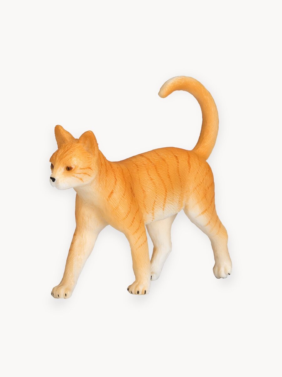 Фигурка-игрушка KONIK FARMLAND Кошка, рыжая AMF1081, коллекционная фигурка
