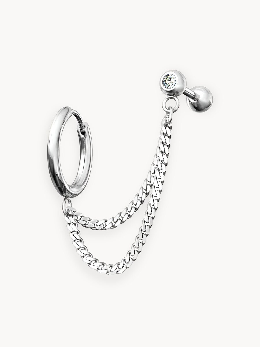 Серьги, фианит