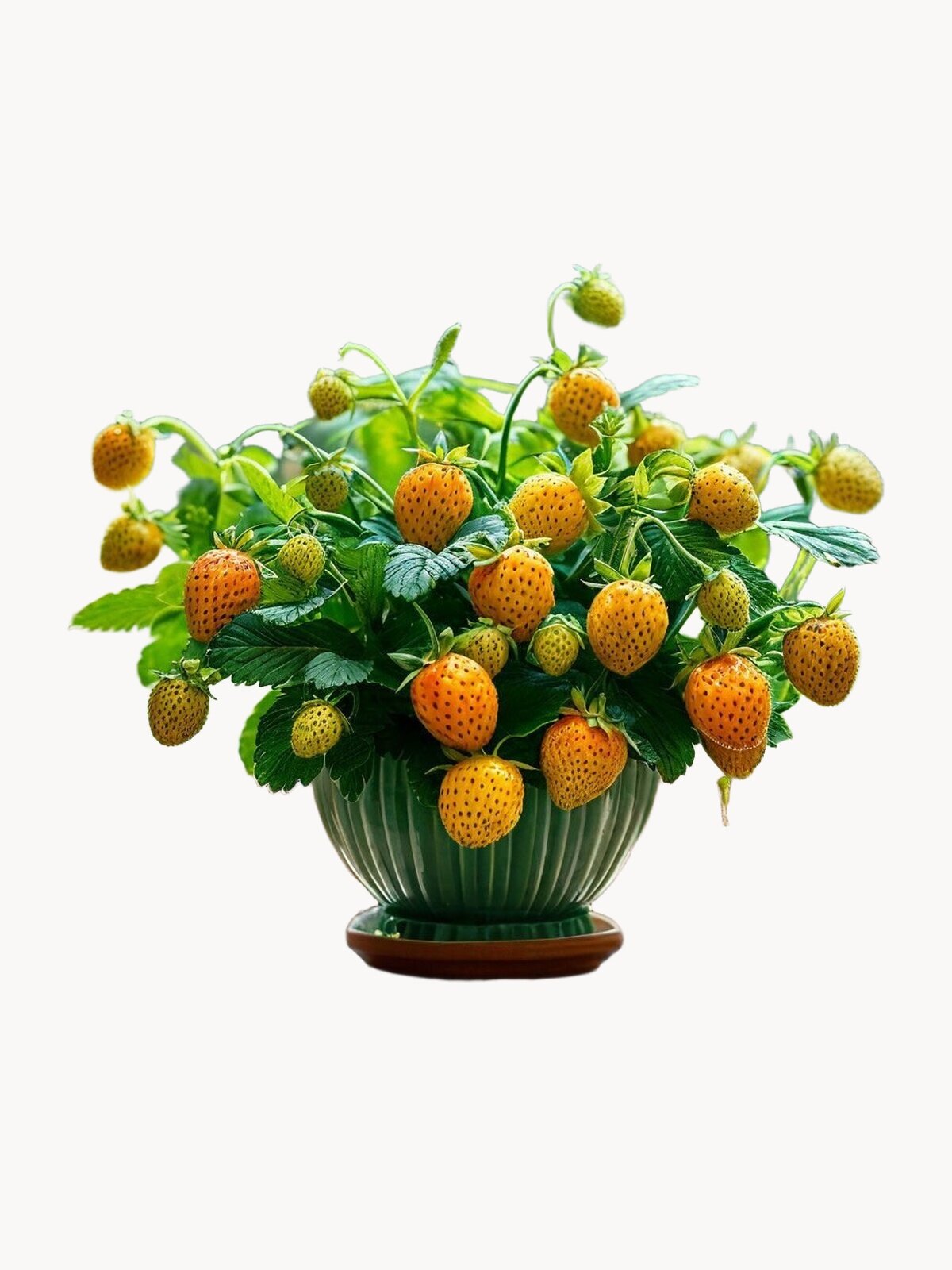 Клубника комнатная желтая, 50+ шт семян