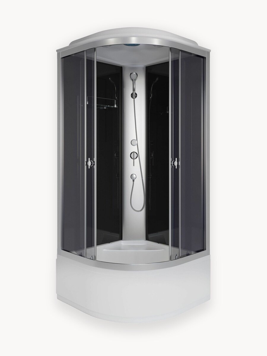 Душевая кабина ST3510TP-C4, высокий поддон, тонированное стекло, 100х100х215 см.