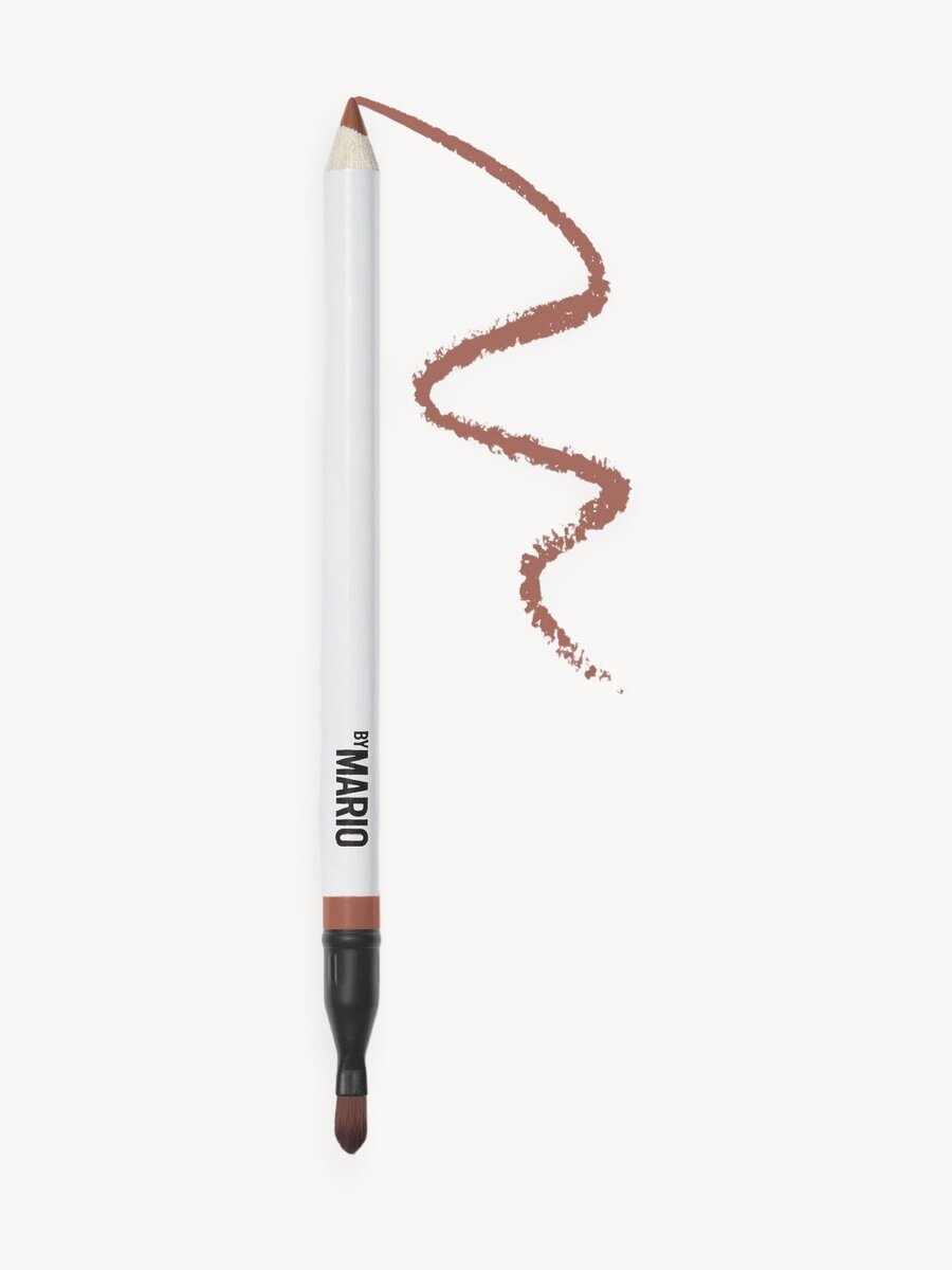 Makeup by Mario, двусторонний карандаш для губ, Ultra Suede® Sculpting Lip Pencil, Spiced Chai (Neutral Medium Brown)