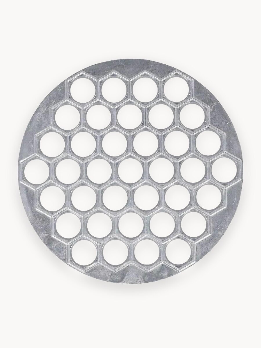 Алюминиевая Пельменница с Нарезкой Вареников - 37 Отверстий, Компактная, Легко Моется, Нержавеющая Сталь