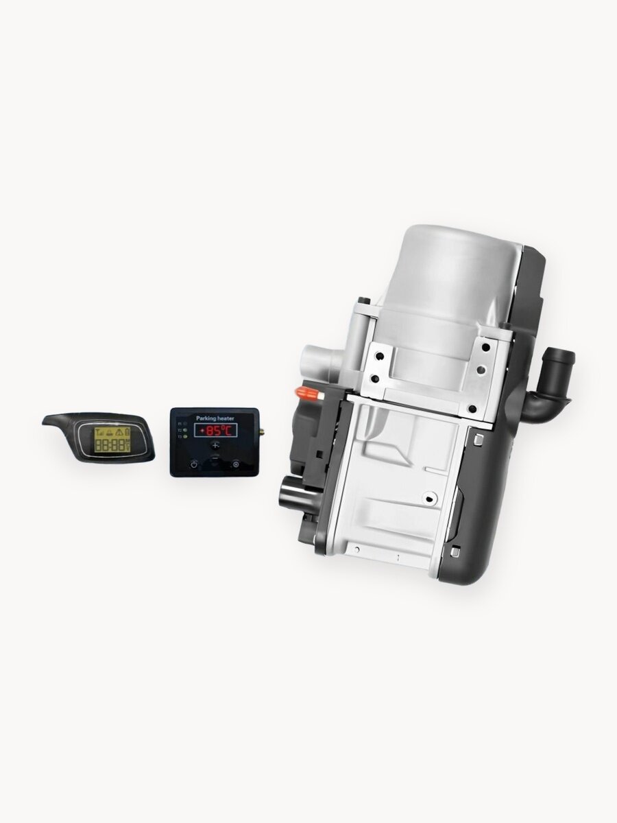 Предпусковой подогреватель топлива ПЖД 5кВт 12В, бензин/дизель, брелок ДУ 700 м, жидкий фен