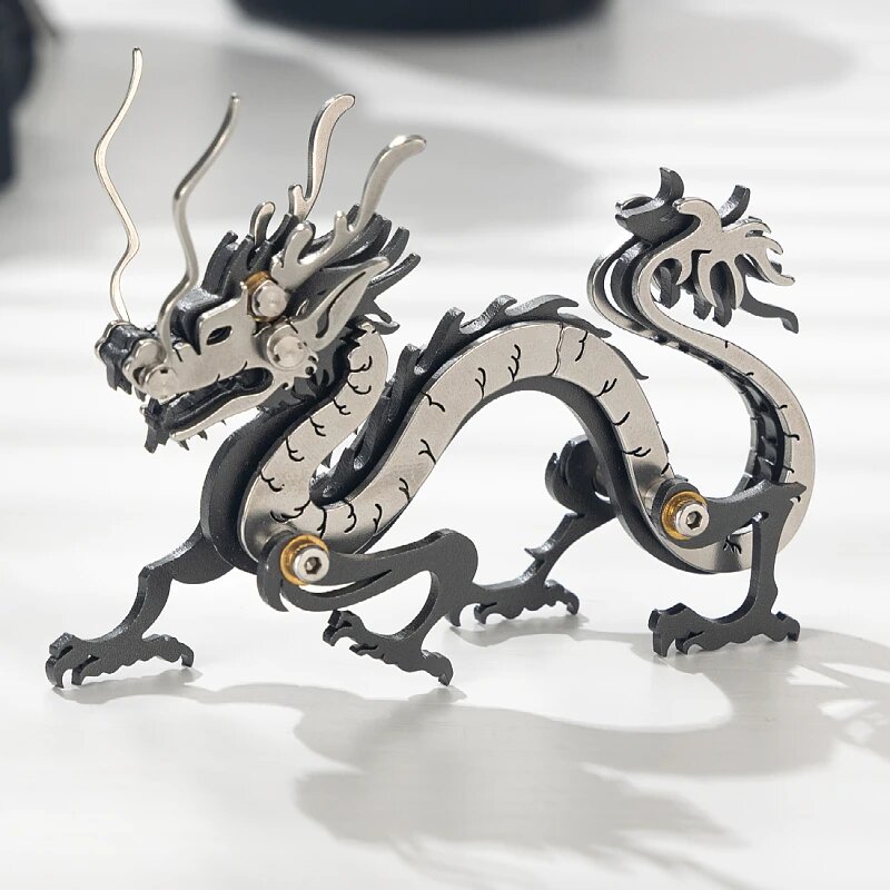 MOKR Дракон 3D металлический пазл dragon (black)