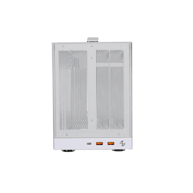 PcCooler K101 MESH WH 3F Корпус без блока питания/ PCCooler K101 MESH WH 3F, Mesh Compact, White, Steel, no fans ITX 68 — фото 1