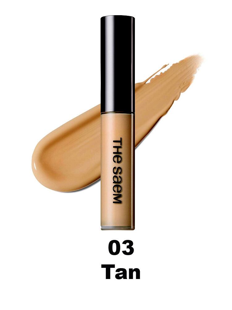 The Saem Консилер для маскировки недостатков кожи 6,5 г Cover Perfection Tip Concealer SPF28 РА, оттенок 03 Tan