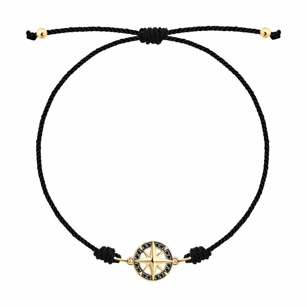 Браслет, красное золото, 585 проба, бриллиант