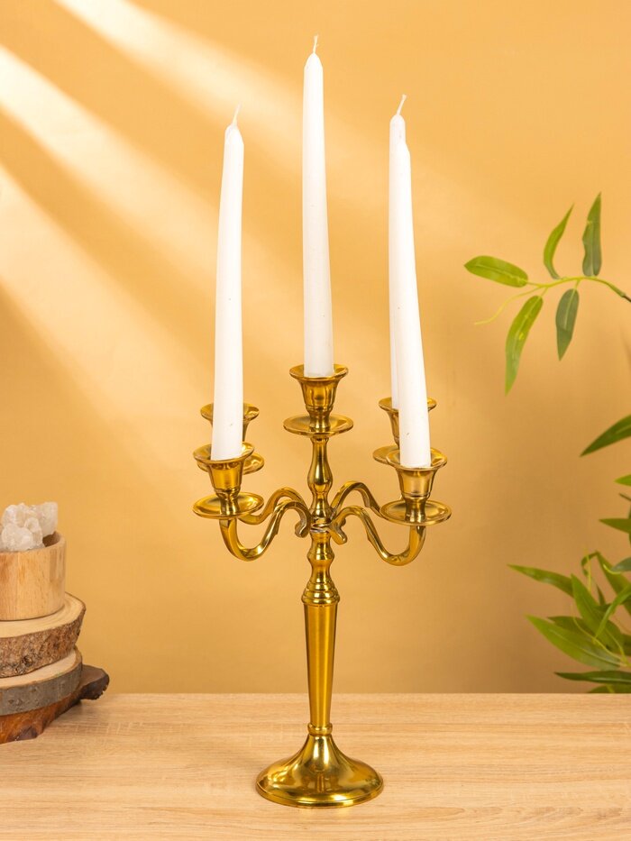 Подсвечник «Джания», на 5 свечей, 18×23×33.5 см, алюминий