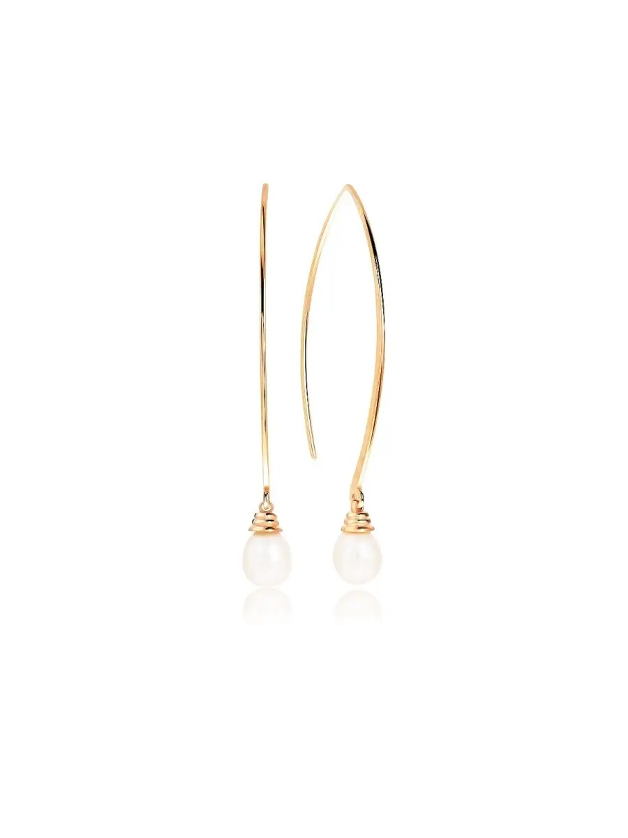 Серьги, серебро, 925 проба, жемчуг