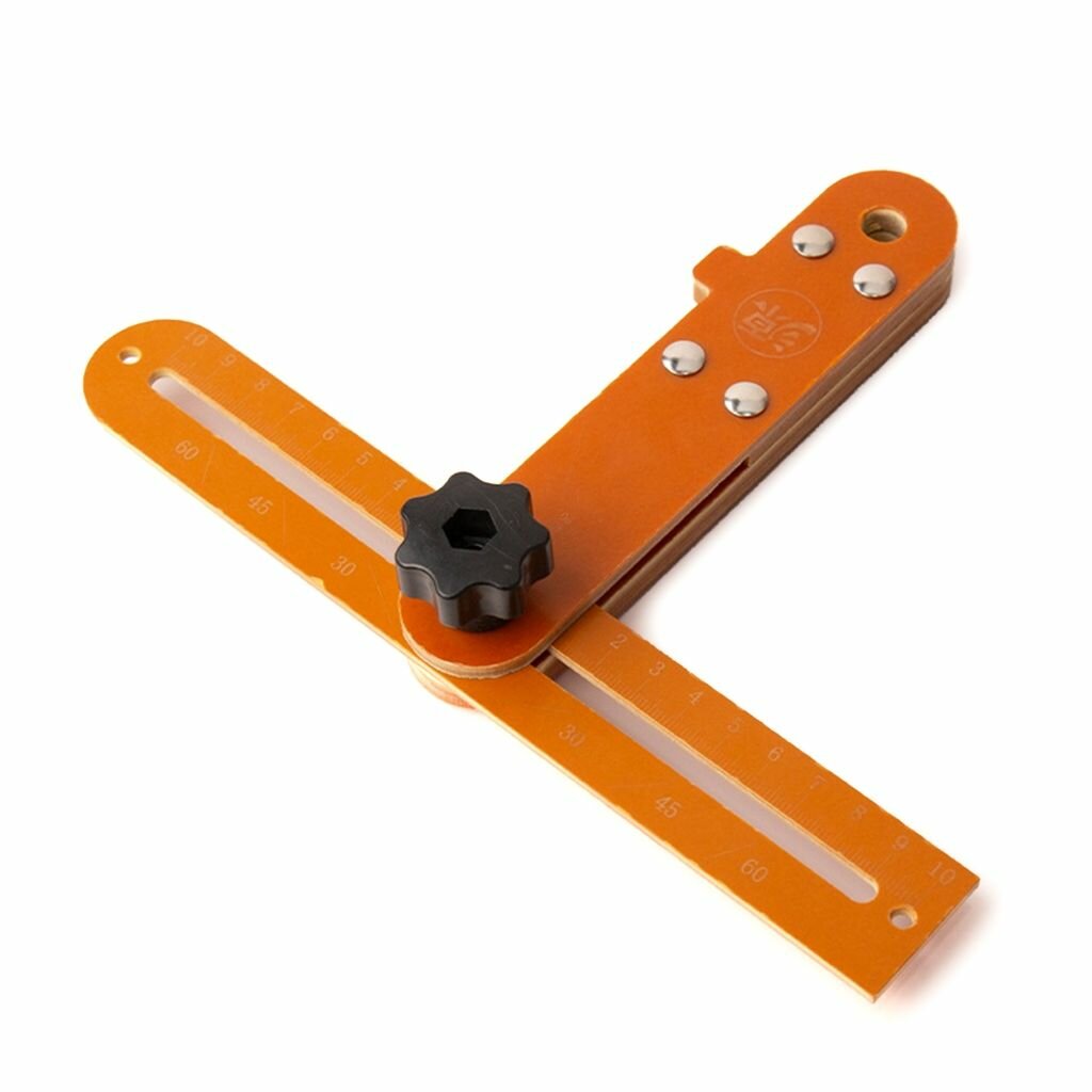 Угловая линейка для электрика по дереву-20см