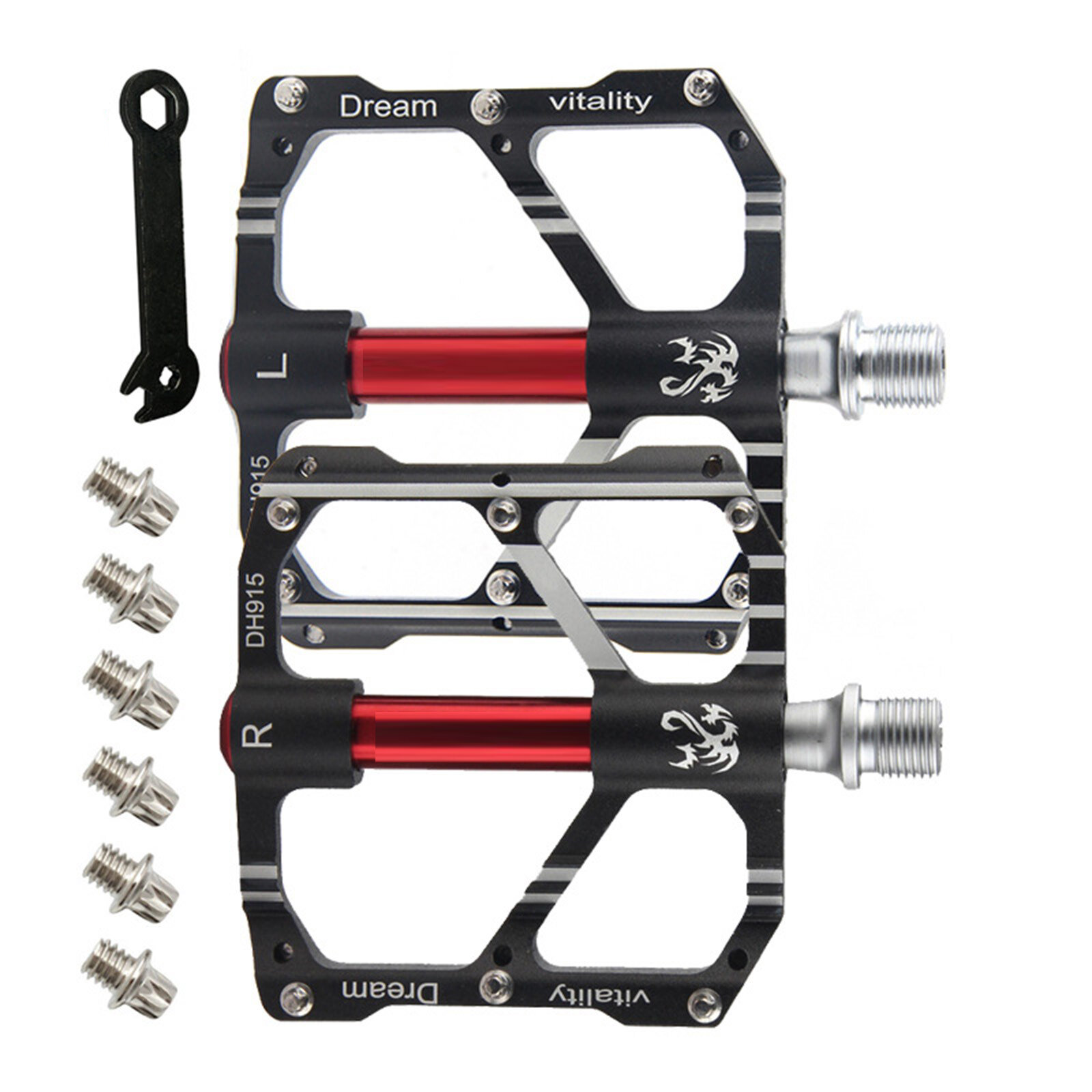 Легкие веса велосипедов платформы плоские педали 3 подшипника терпимость