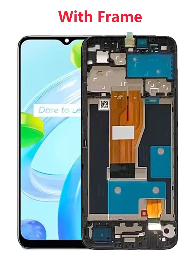 Оригинальные ЖК-дисплеи для OPPO Realme C30 C30s, ЖК-дисплей с рамкой, дигитайзер сенсорного экрана, сменный дисплей мобильного телефона RMX3581 Pantalla LCD With Frame