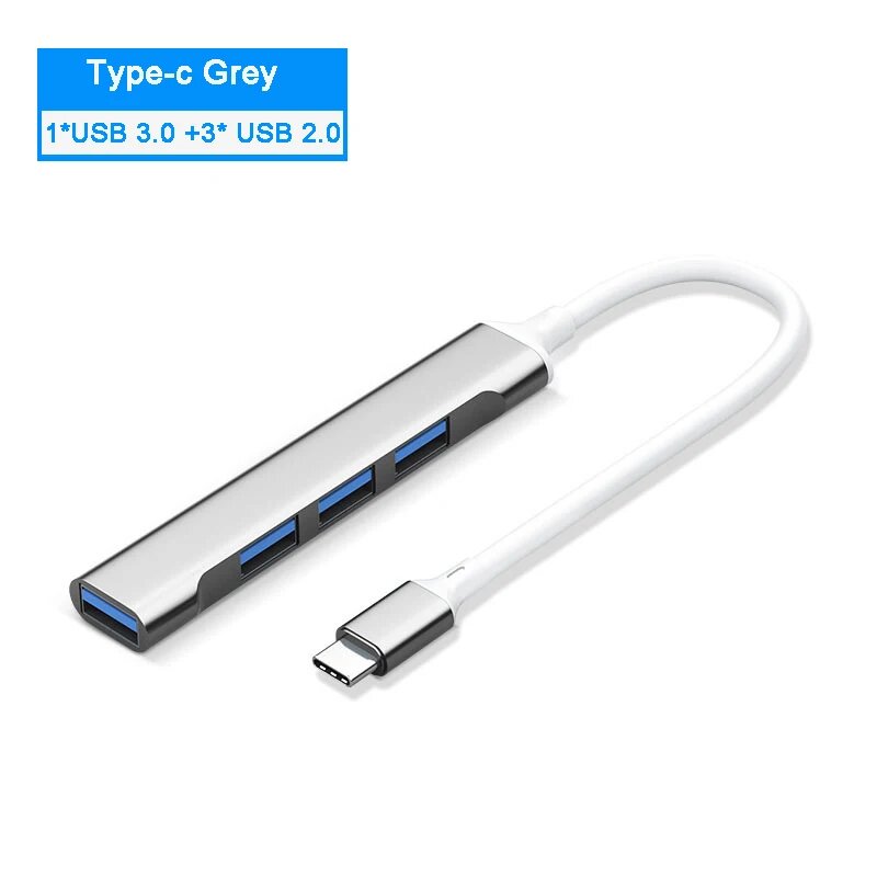 4 Prot USB 3,0 2,0 концентратор мульти-разветвитель адаптер OTG Type C концентратор для Xiaomi Lenovo Macbook Pro 13 15 Air Pro Компьютерные аксессуары для ПК Type-c G