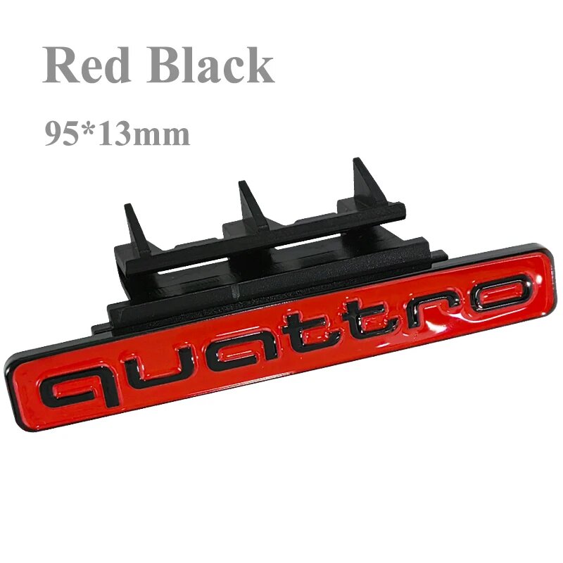 3d ABS хромированный черный логотип Quattro эмблема автомобиля передняя решетка значок для Audi Q5 аксессуары