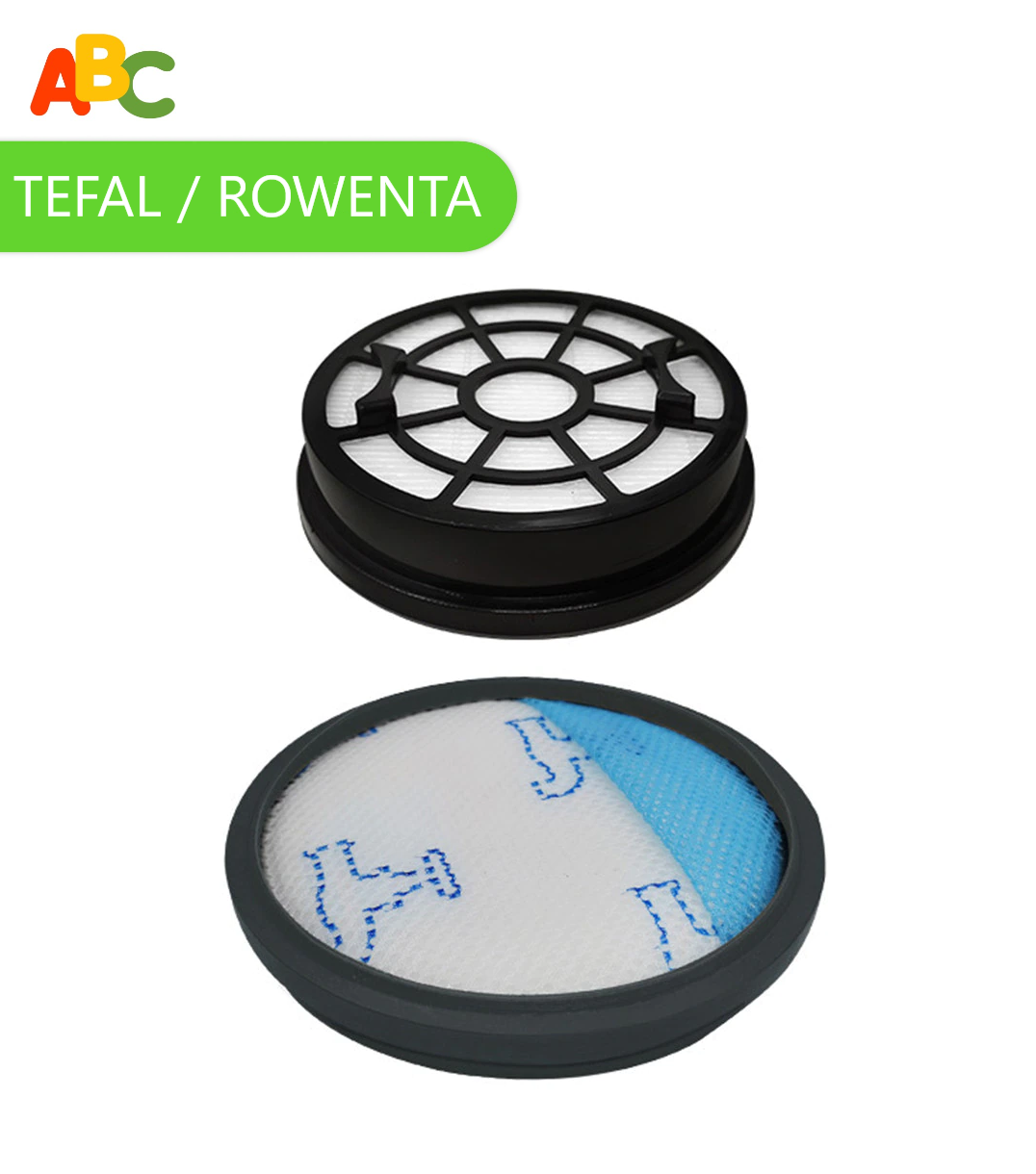 Комплект фильтров ABC для пылесосов ROWENTA / TEFAL / MOULINEX Swift Power Cyclonic